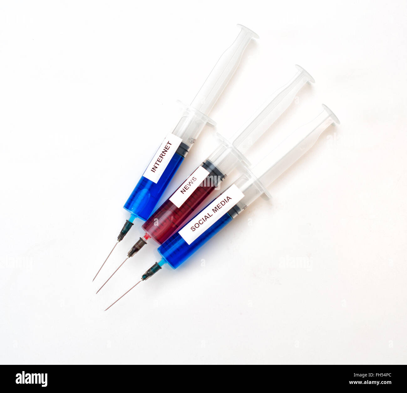 Modern addictions: Internet, News and Social Media Stock Photo - Alamy