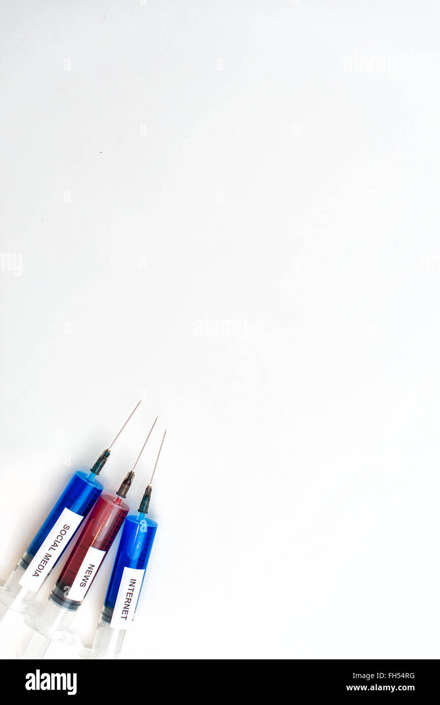 Modern addictions: Internet, News and Social Media Stock Photo - Alamy