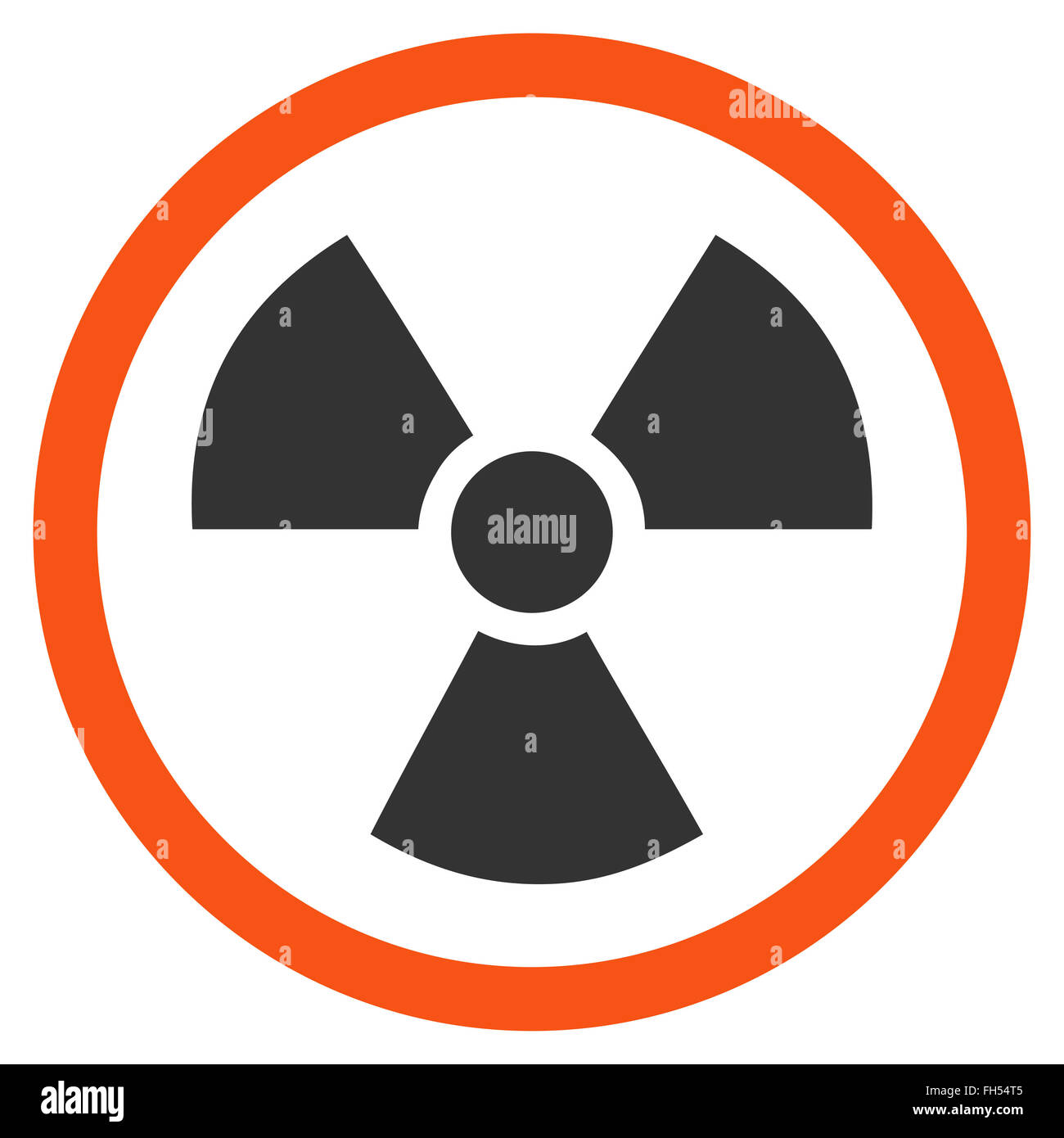 Radiation Danger Icon Stock Photo - Alamy