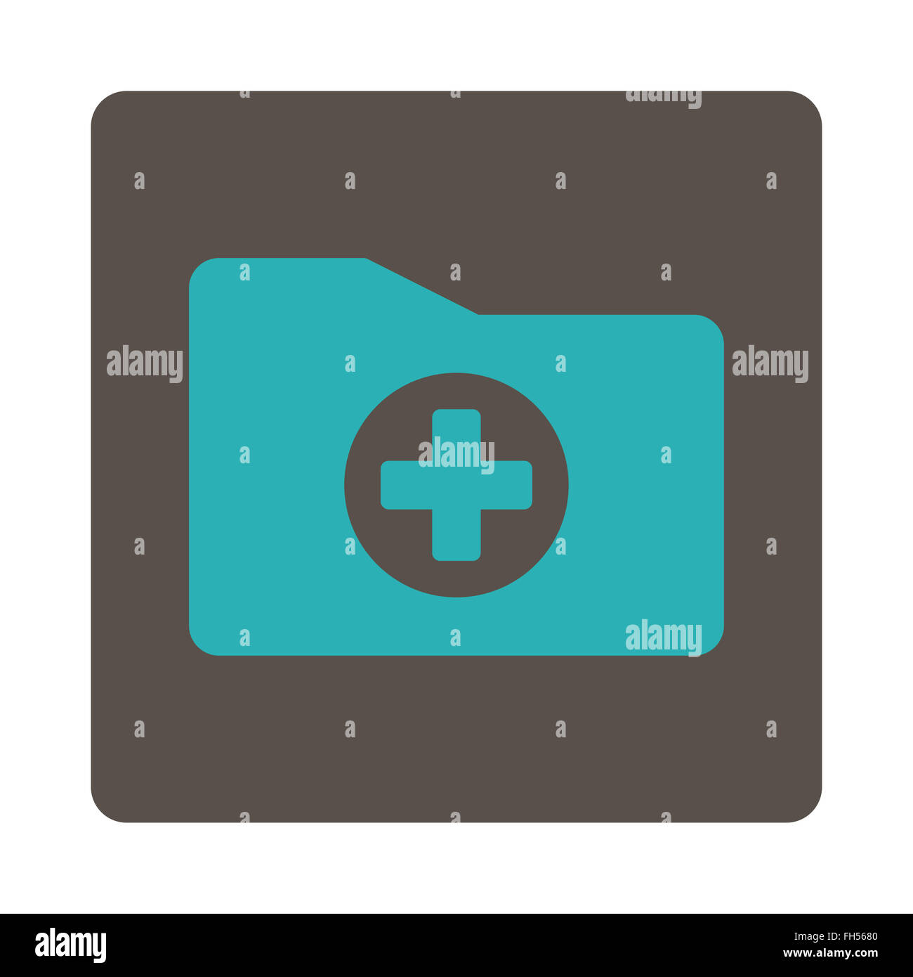 Medical Archive Flat Button Stock Photo - Alamy