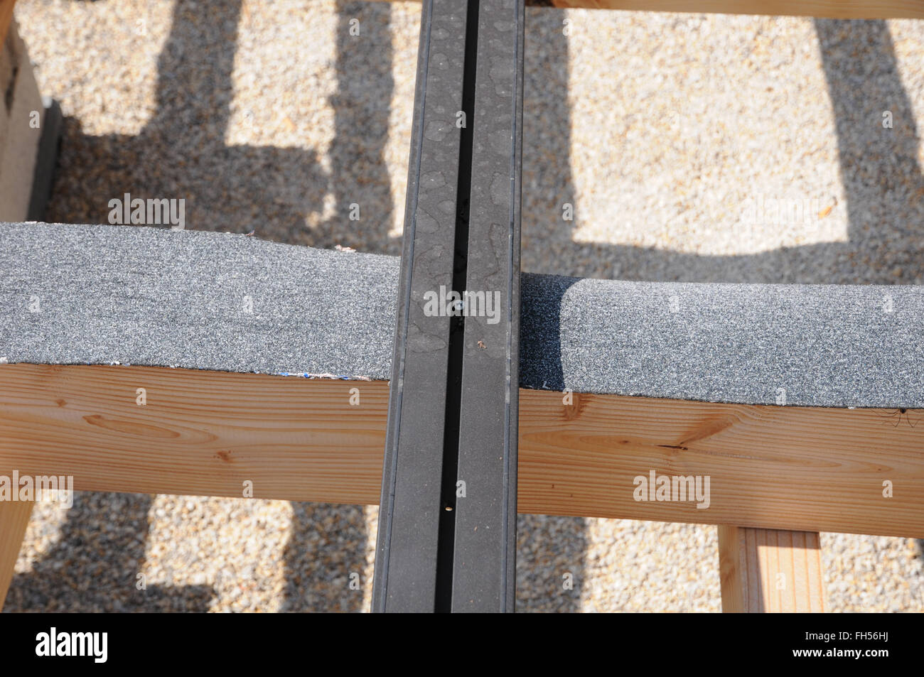 Building a wooden deck Stock Photo - Alamy