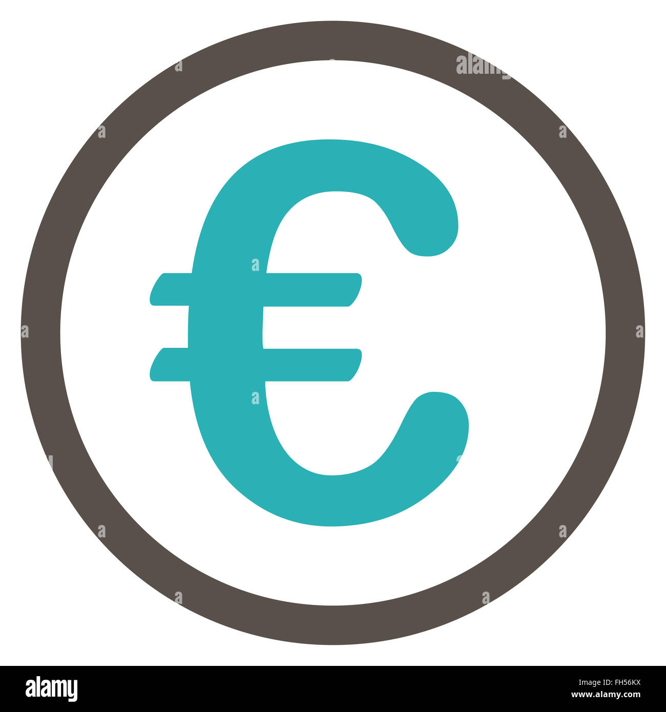Euro Coin Icon Stock Photo - Alamy