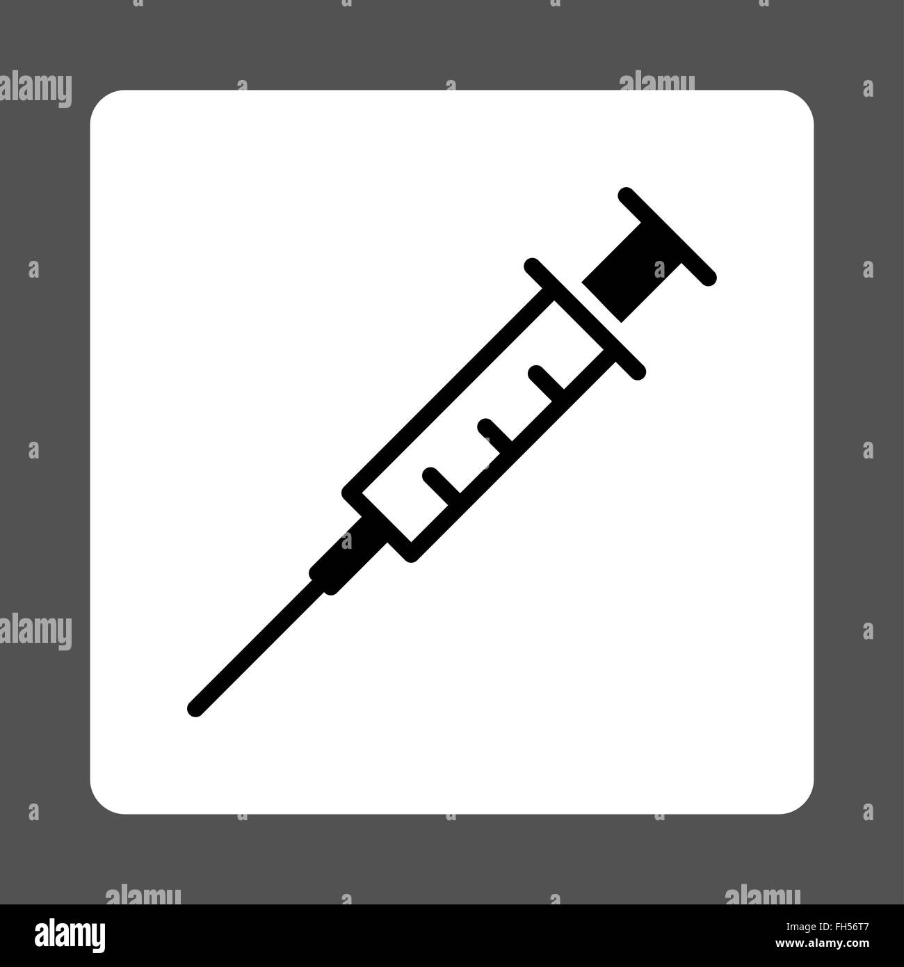 Empty syringe icon Black and White Stock Photos & Images - Alamy