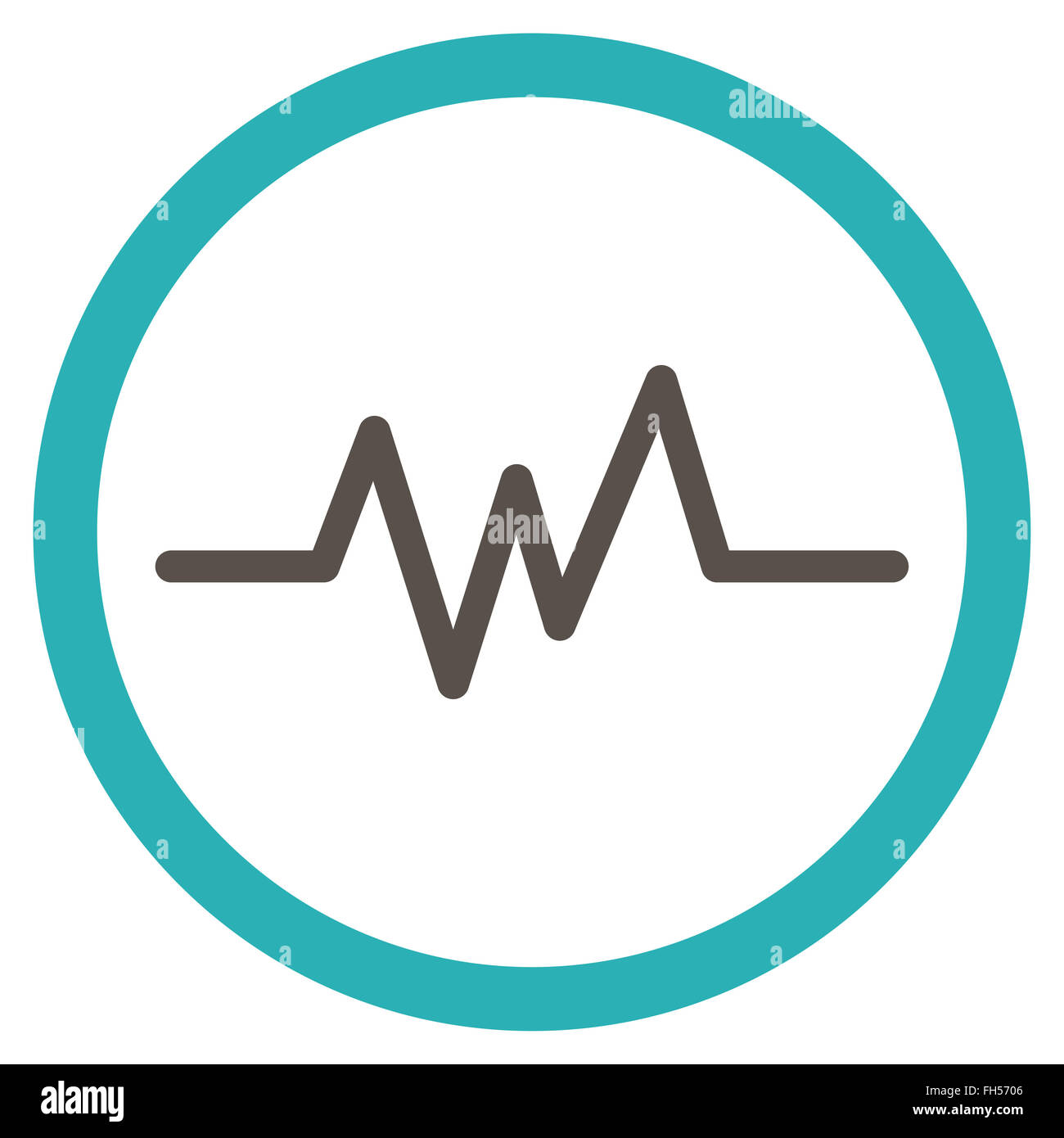 Pulse Monitoring Icon Stock Photo - Alamy