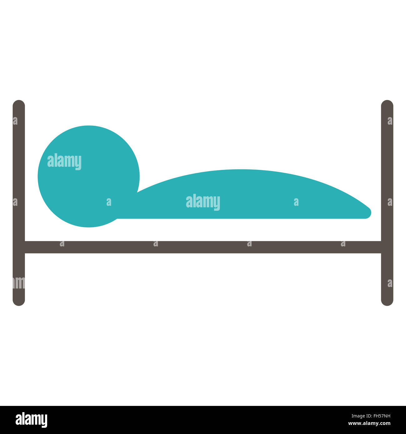 Patient Bed Icon Stock Photo - Alamy