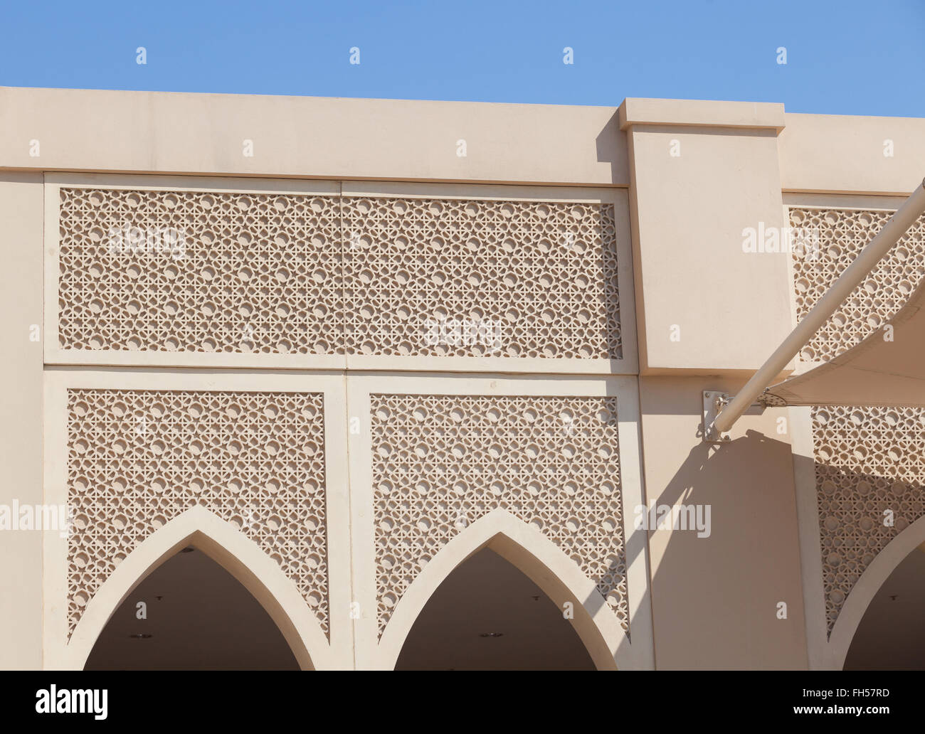 Islamic patterns used in buildings, The Pearl Qatar Stock Photo - Alamy