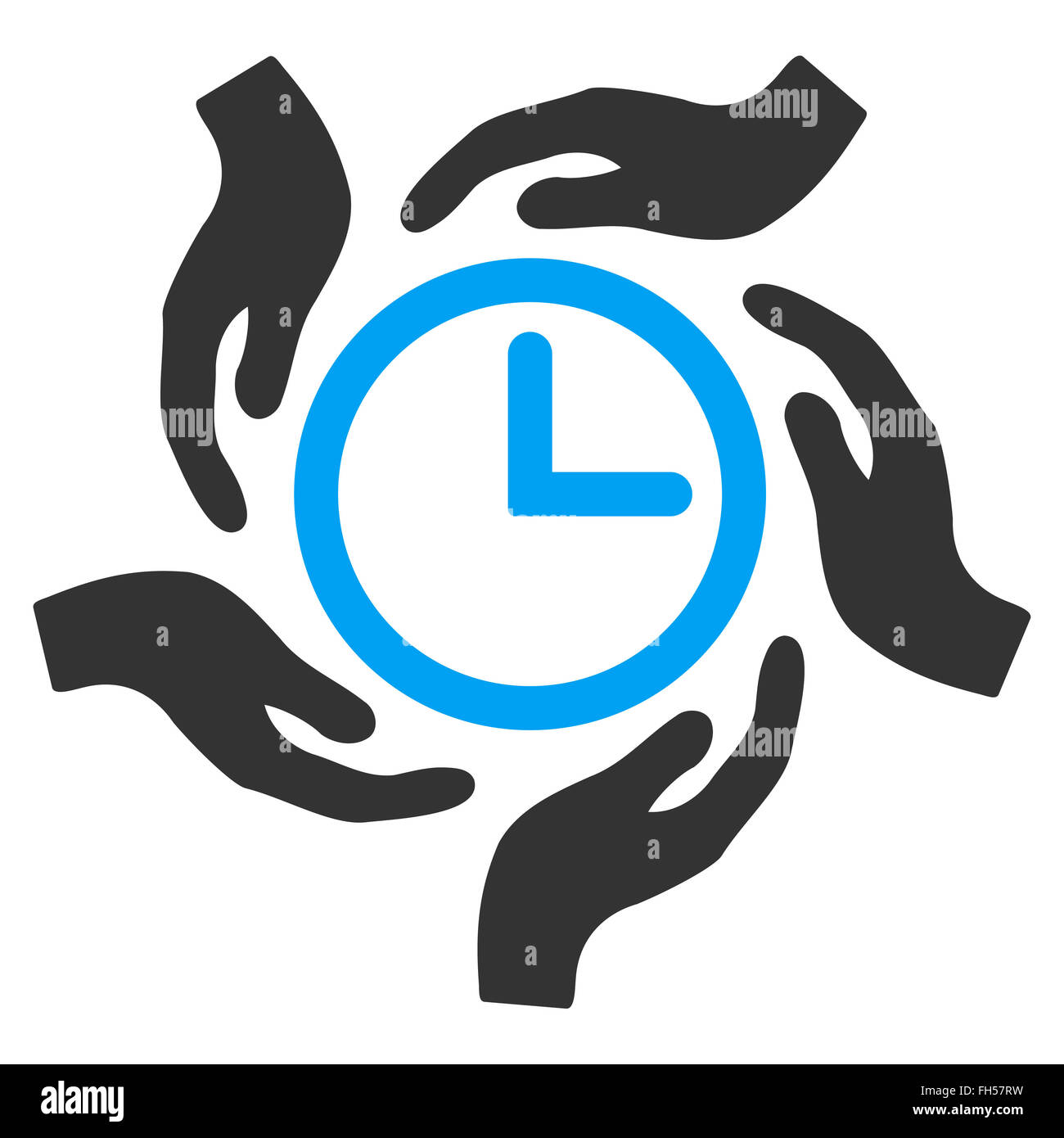 Time Care Icon Stock Photo - Alamy