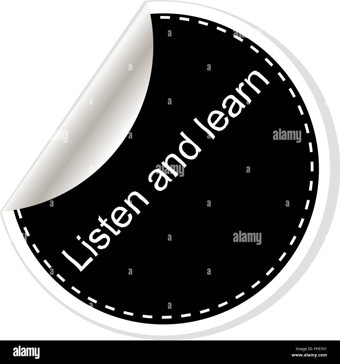 Listen and learn. Inspirational motivational quote. Simple trendy ...