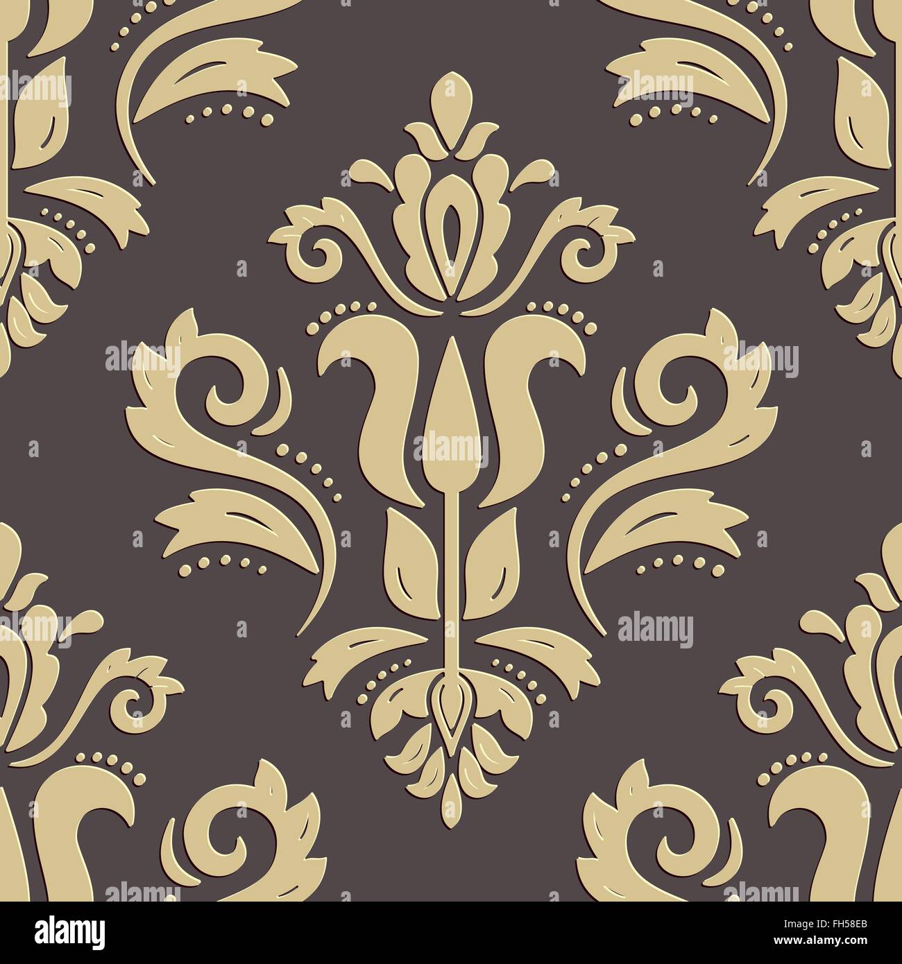 Seamless Vector Wallpaper in the Style of Baroque Stock Vector Image & Art - Alamy