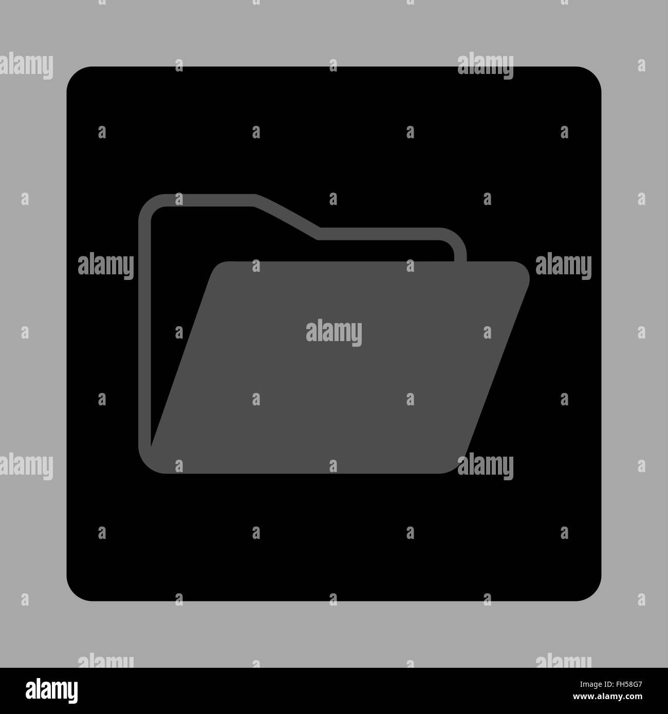 Open Archive Rounded Square Button Stock Photo - Alamy