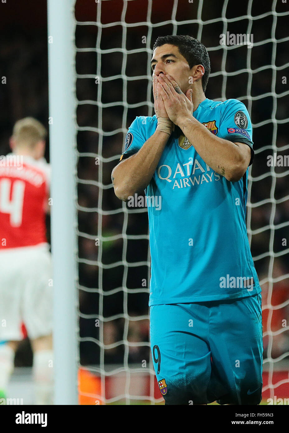 Emirates Stadium, London, UK. 23rd Feb, 2016. UEFA Champions League ...