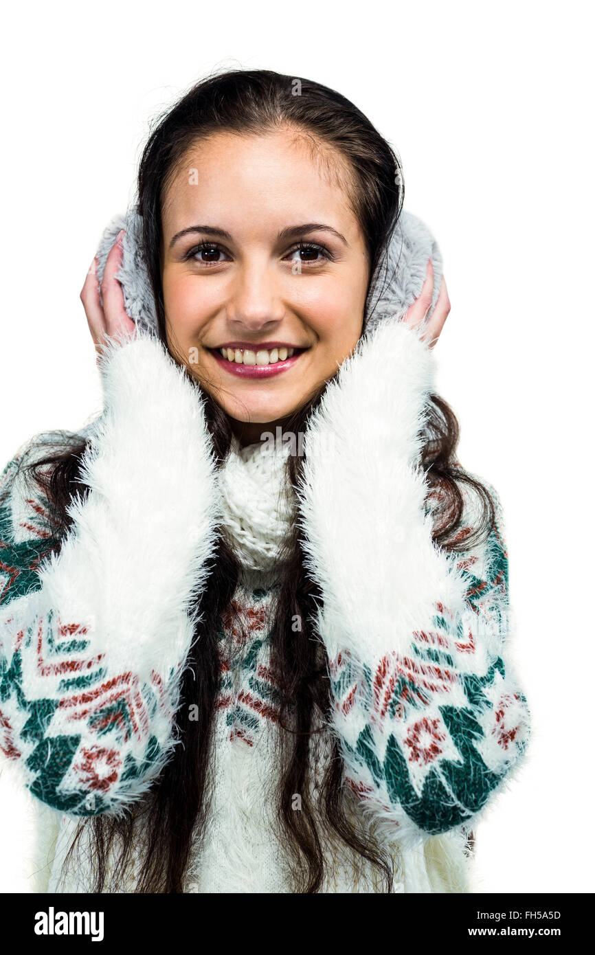 Ear muffs hand hi-res stock photography and images - Alamy