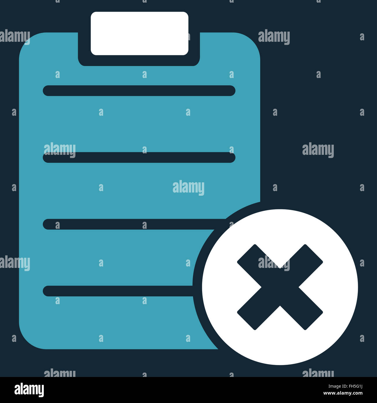 Reject Form Icon Stock Photo - Alamy