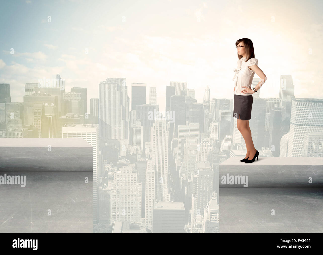 Business standing rooftop concept hi-res stock photography and images ...