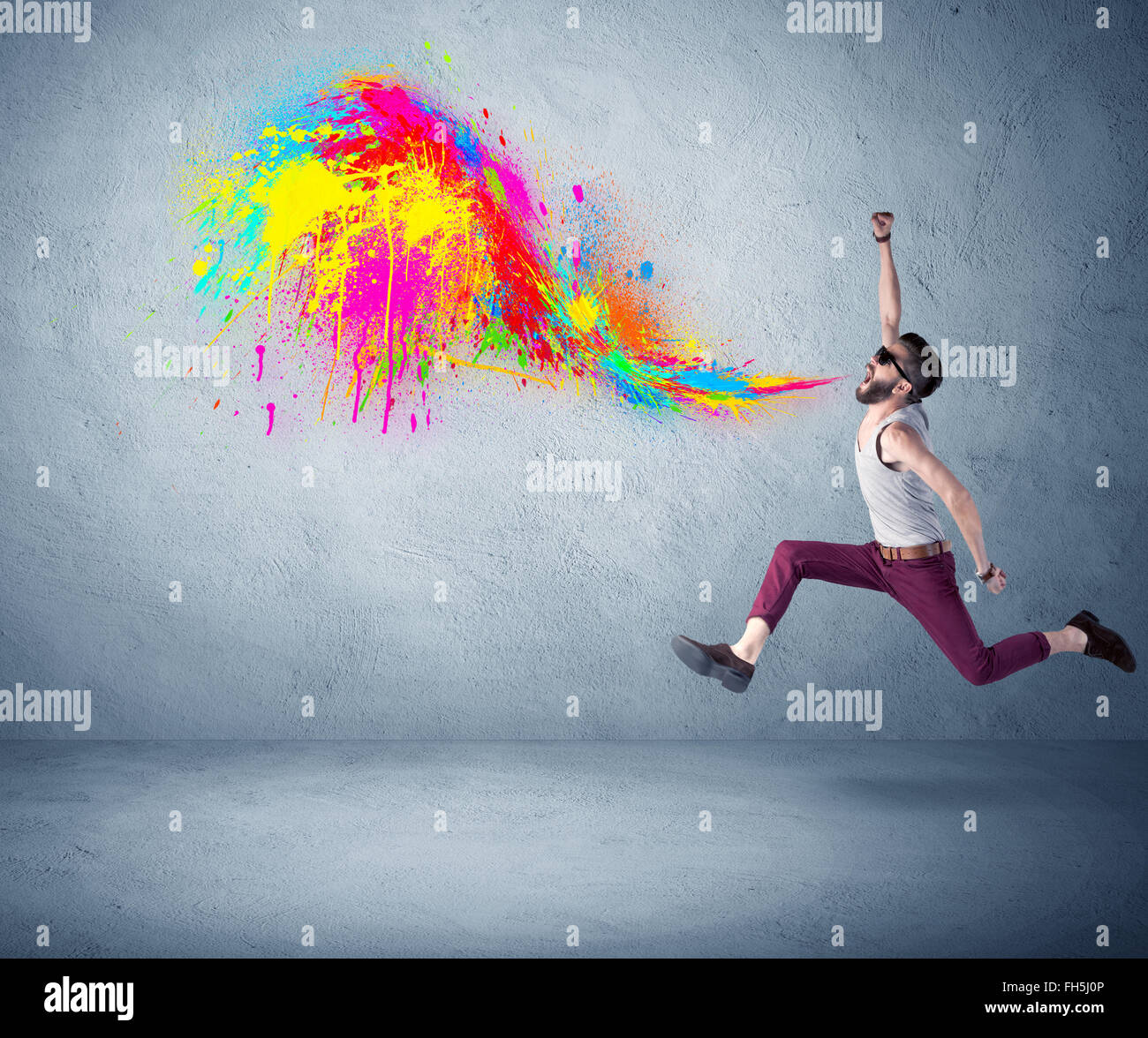 Vomit of paint hi-res stock photography and images - Alamy