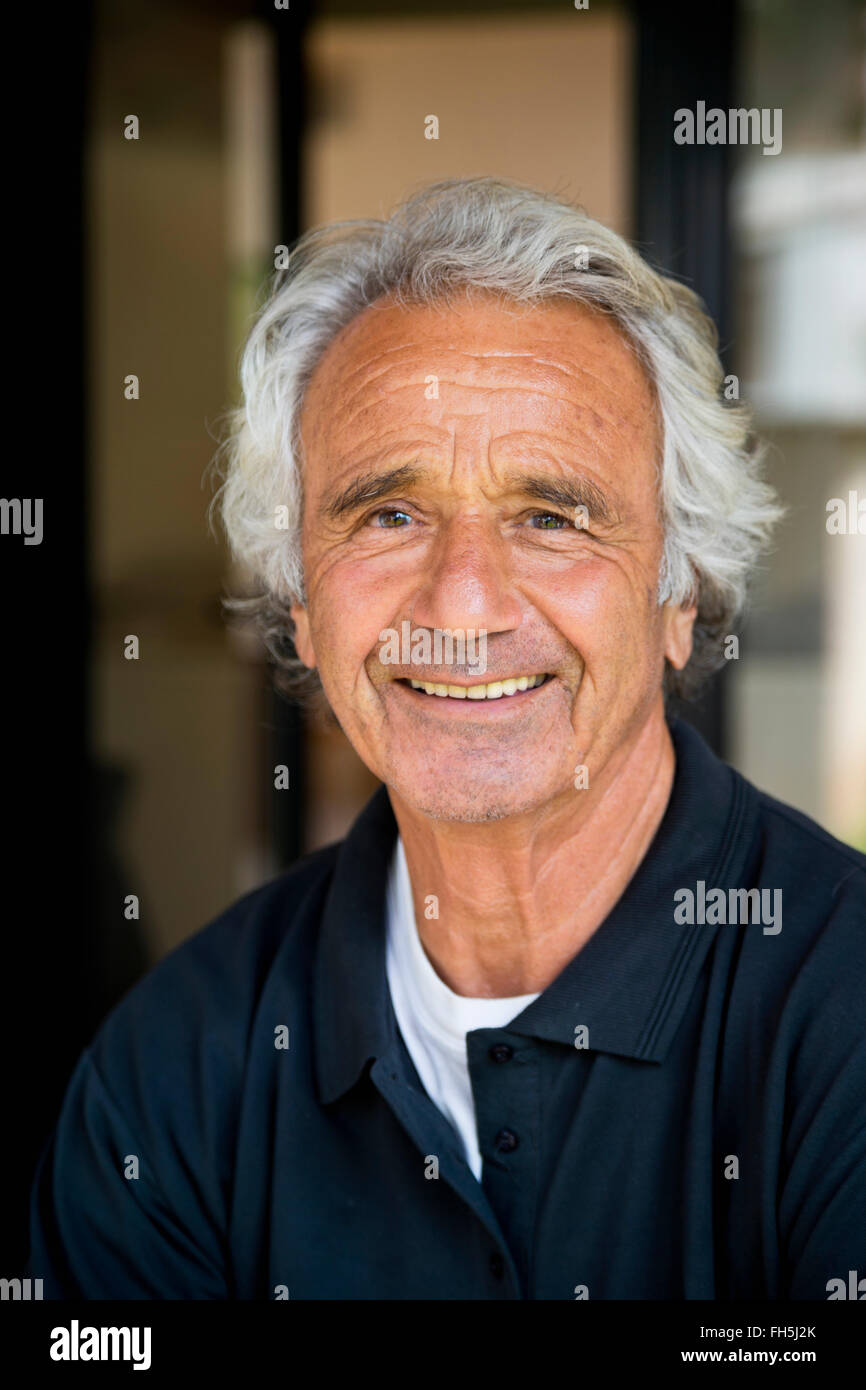 Portrait of Senior Man Stock Photo - Alamy