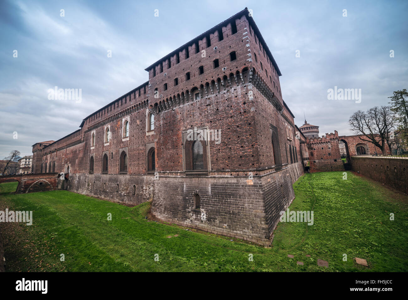 Milan, Italy: Sforza Castle, Castello Sforzesco Stock Photo - Alamy