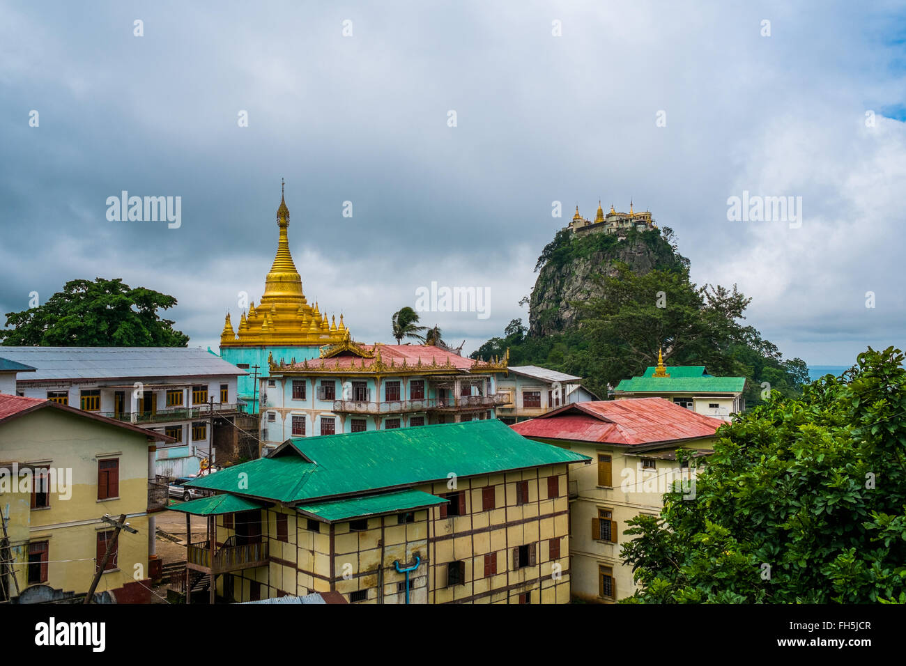 Mount Popa, near Bagan, Myanmar Stock Photo - Alamy