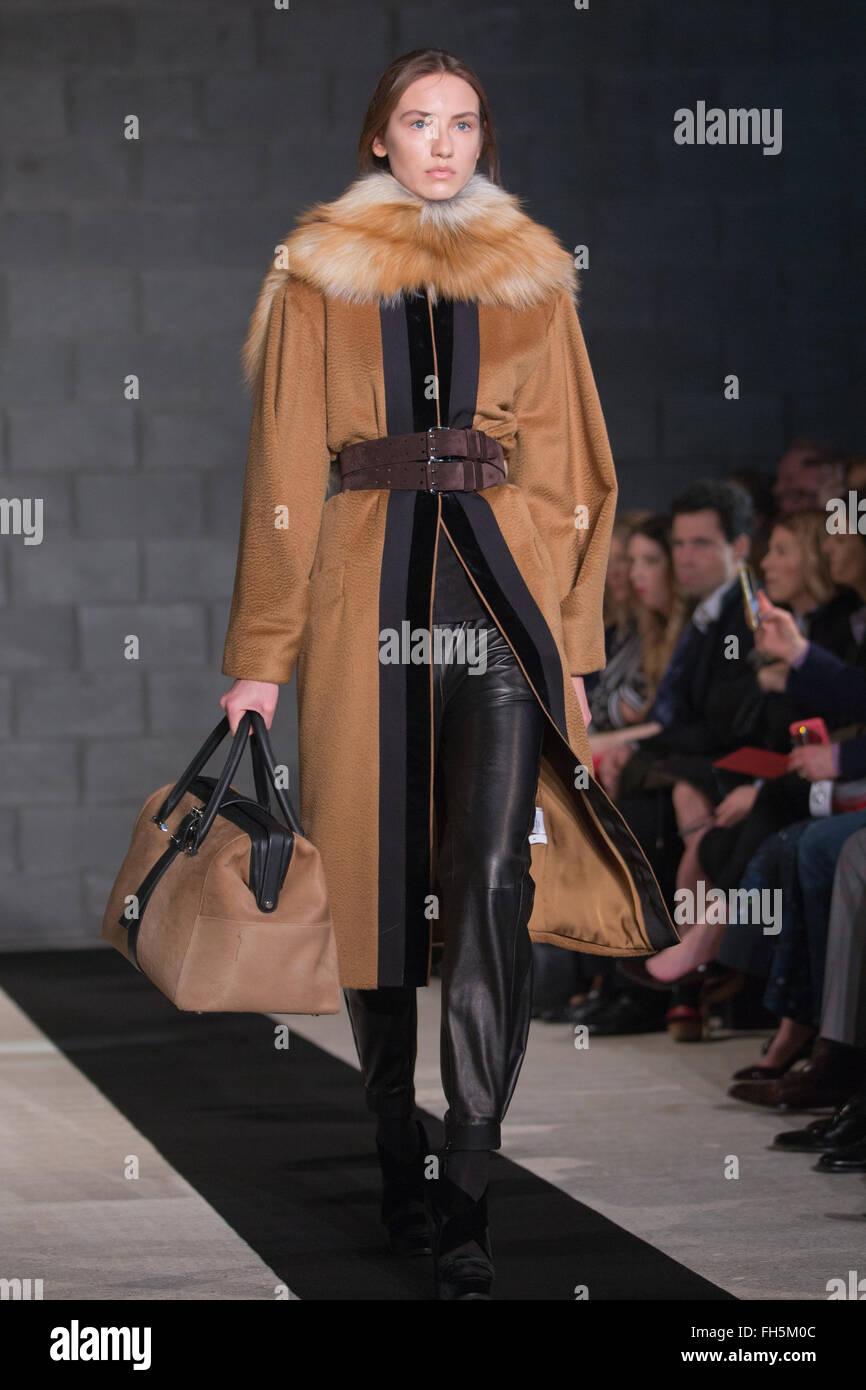 Kings Cross, London 23rd February 2016. Amanda Wakeley shows her Autumn Winter collection 2016 ...