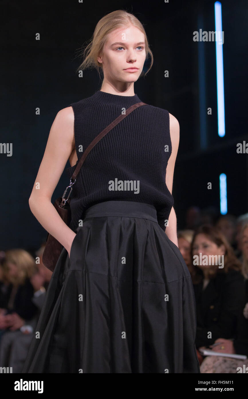 Kings Cross, London 23rd February 2016. Amanda Wakeley shows her Autumn Winter collection 2016 ...