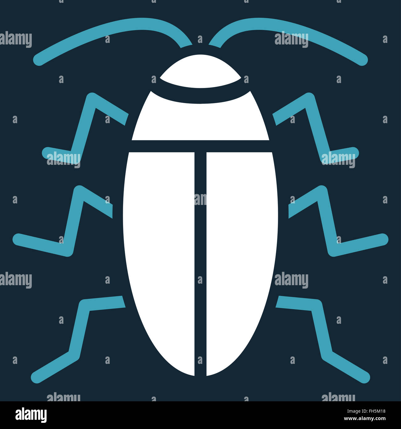 Cockroach Flat Icon Stock Photo - Alamy