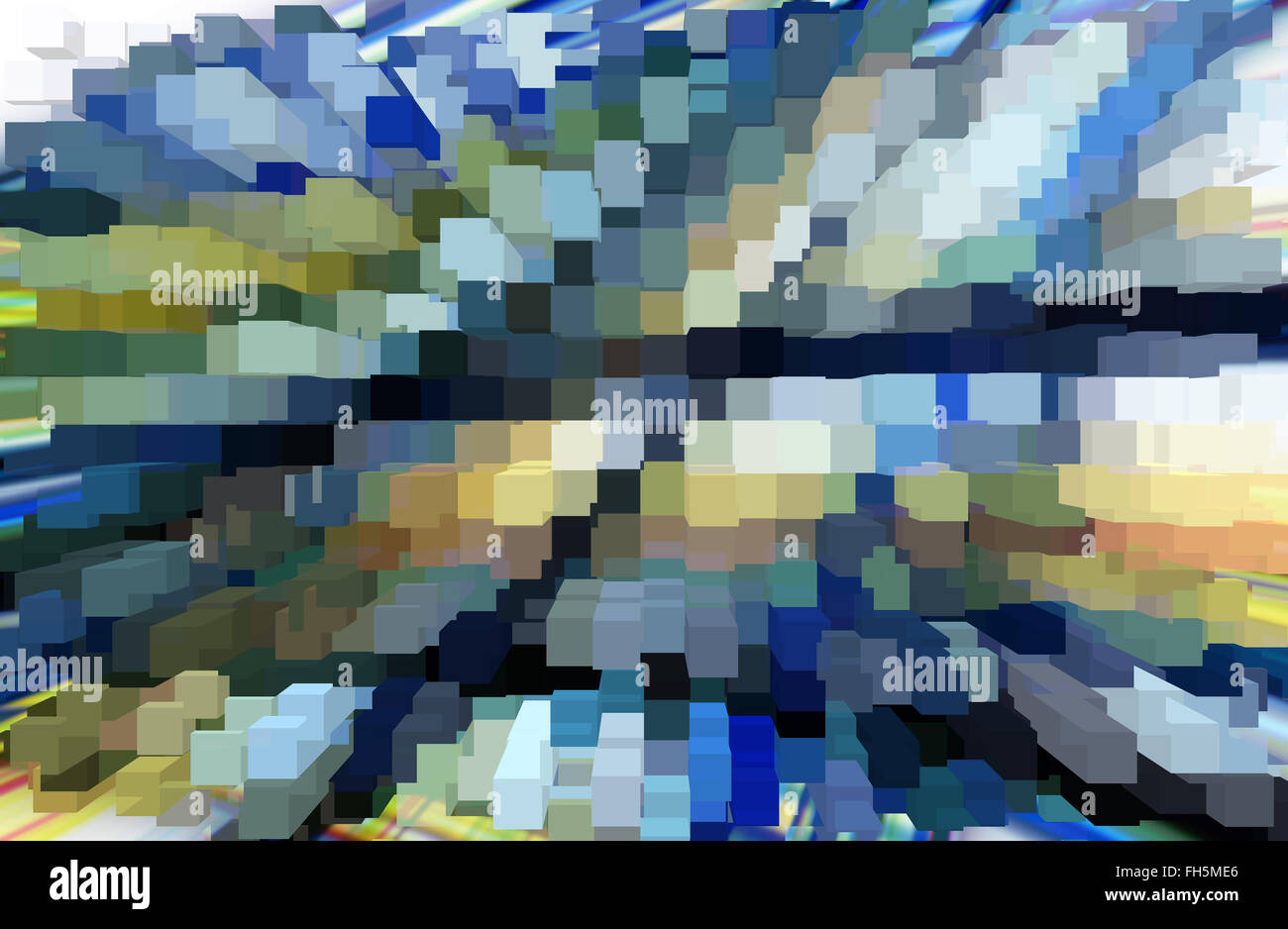 abstract blue background with motion block blur Stock Photo - Alamy