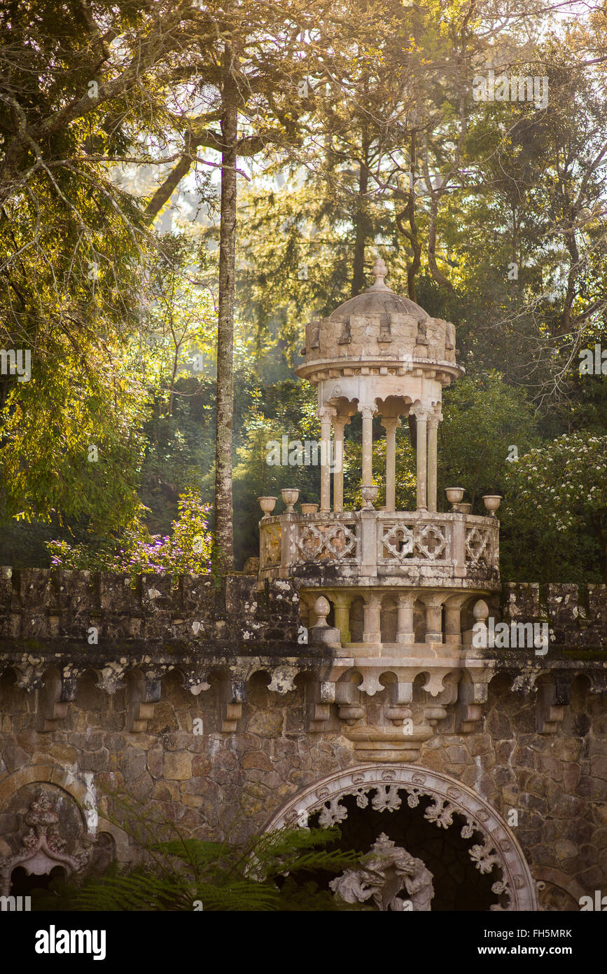 Beautiful tower of Quinta da Regaleira, a surreal castle estate in ...