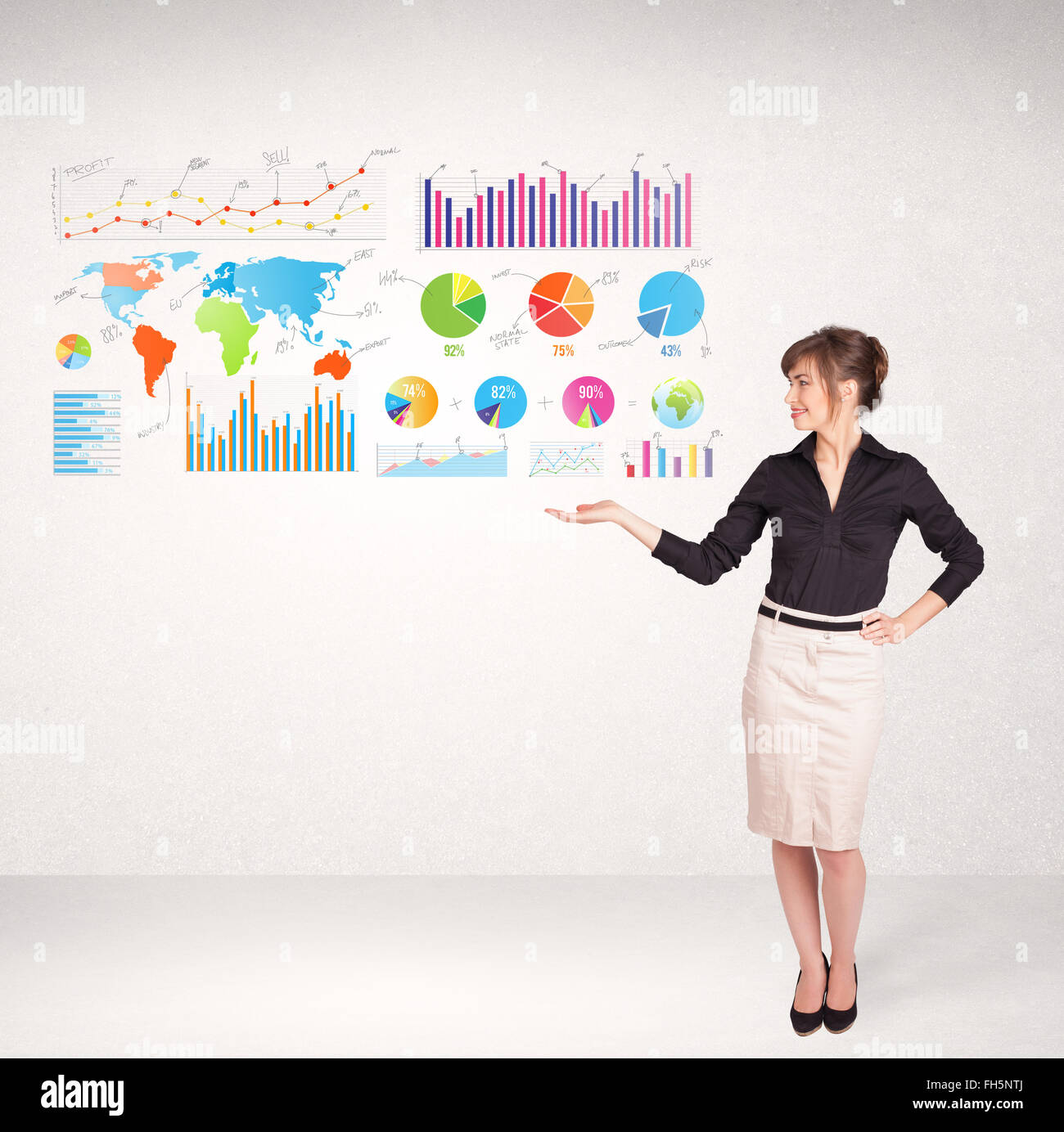 Infographic pie graphs illustration hi-res stock photography and images ...