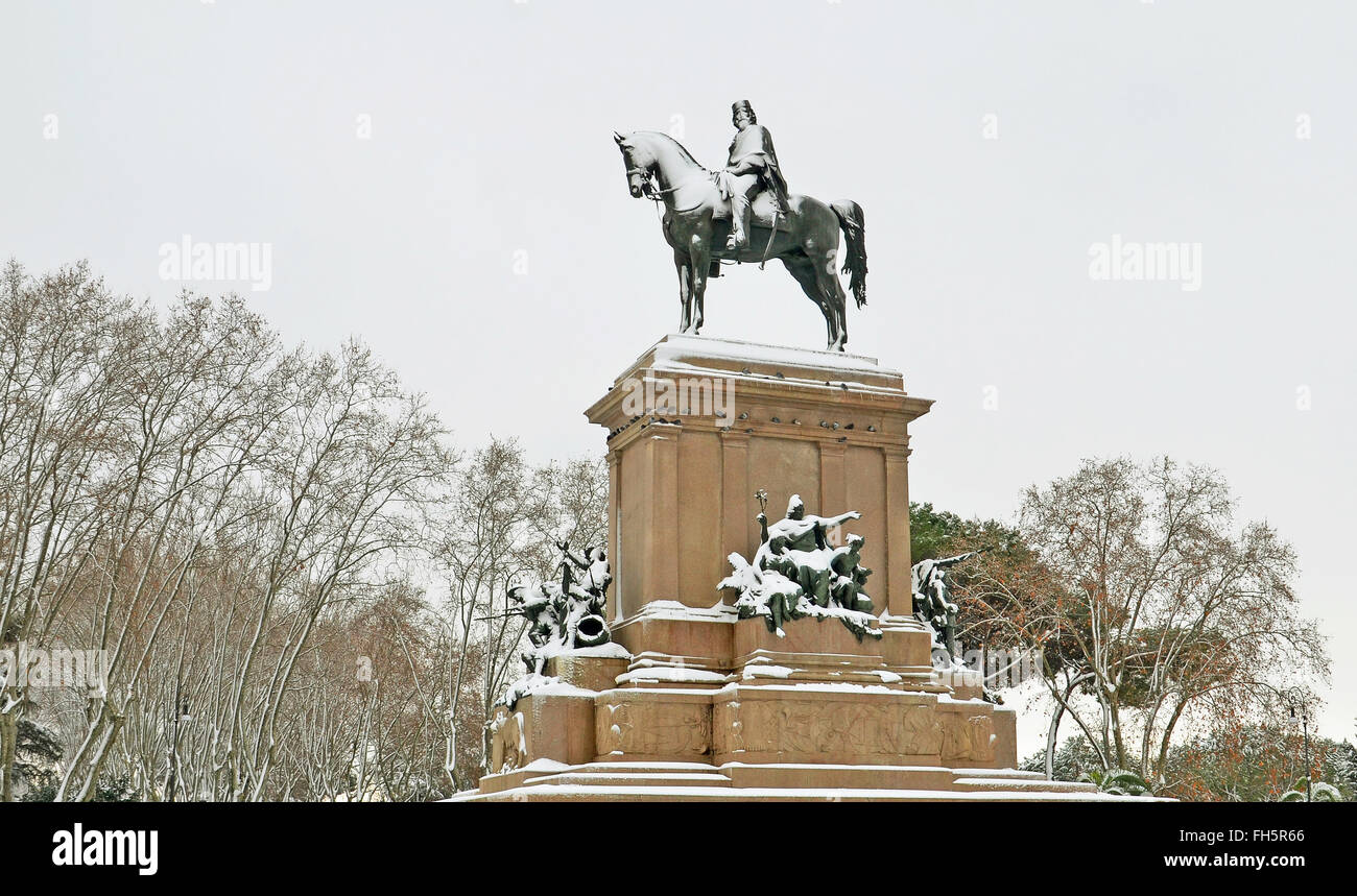 Monument giuseppe garibaldi rome italy hi-res stock photography and ...