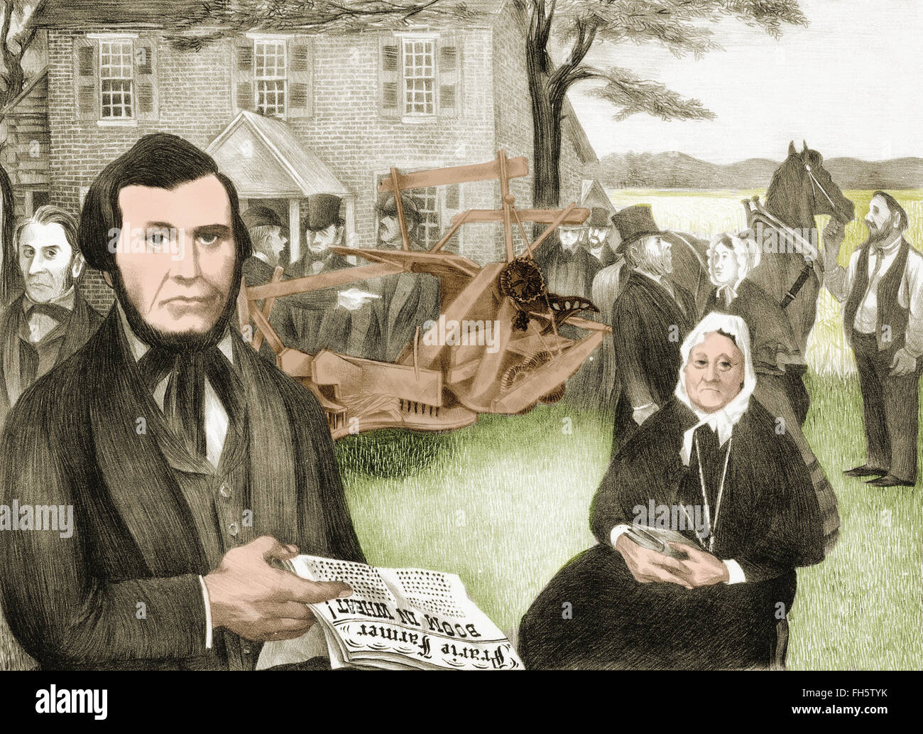 American reaping machine hi-res stock photography and images - Alamy