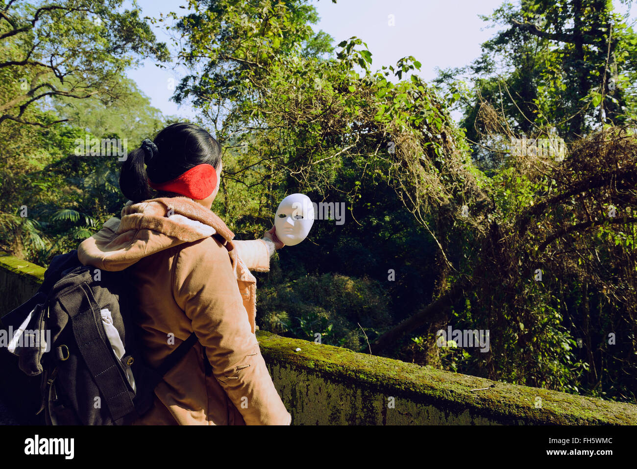 woman look the mask Stock Photo - Alamy