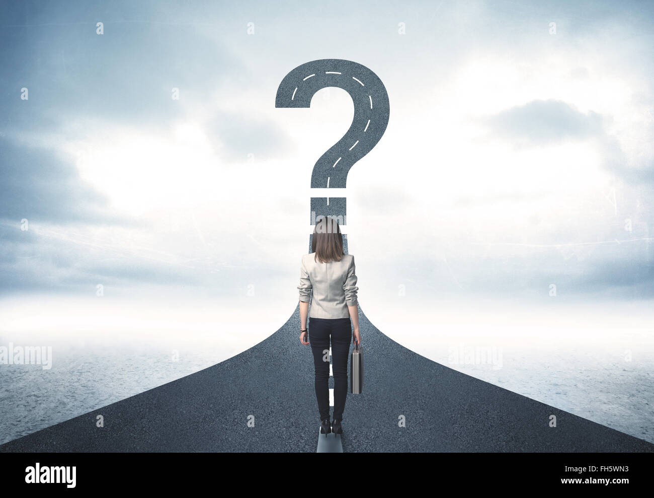 Confused Person On The Road