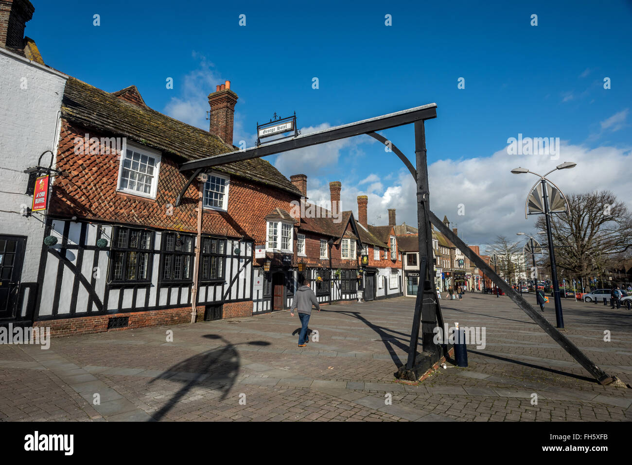 The George Hotel in Crawley High Street Stock Photo - Alamy