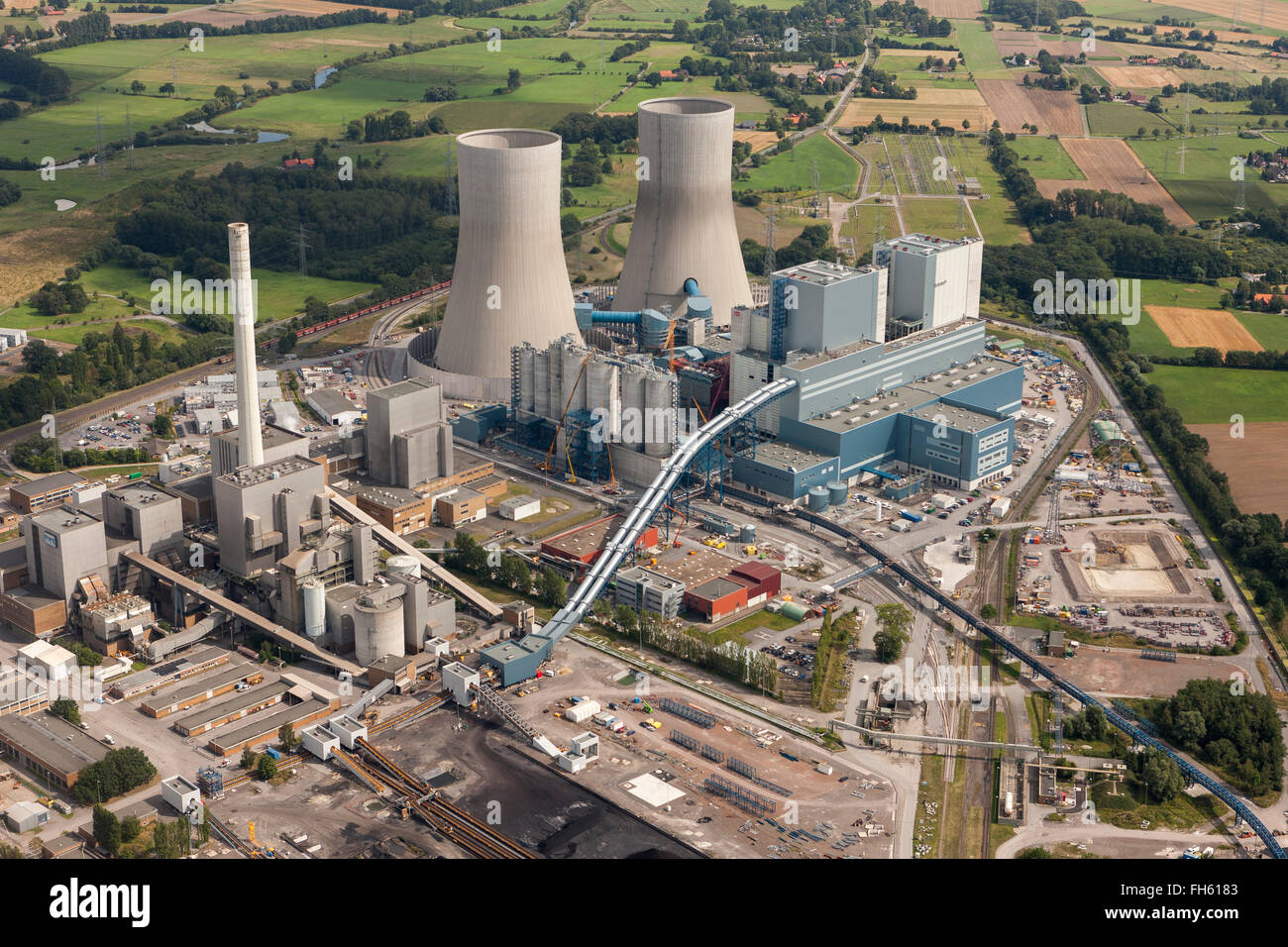 New power plant westfalen former nuclear power plant thtr hi-res stock ...