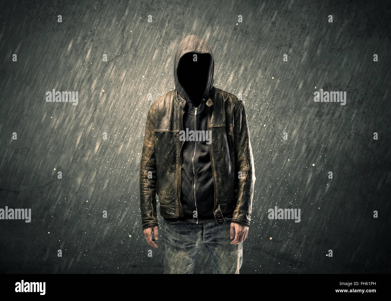 Faceless guy standing in hoodie hi-res stock photography and images - Alamy