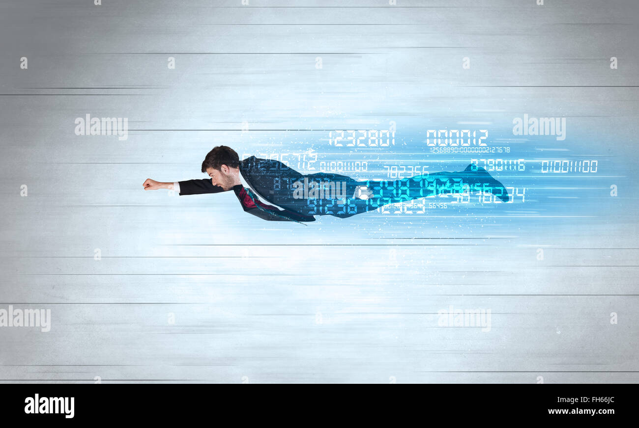 Flying numbers and person hi-res stock photography and images - Alamy