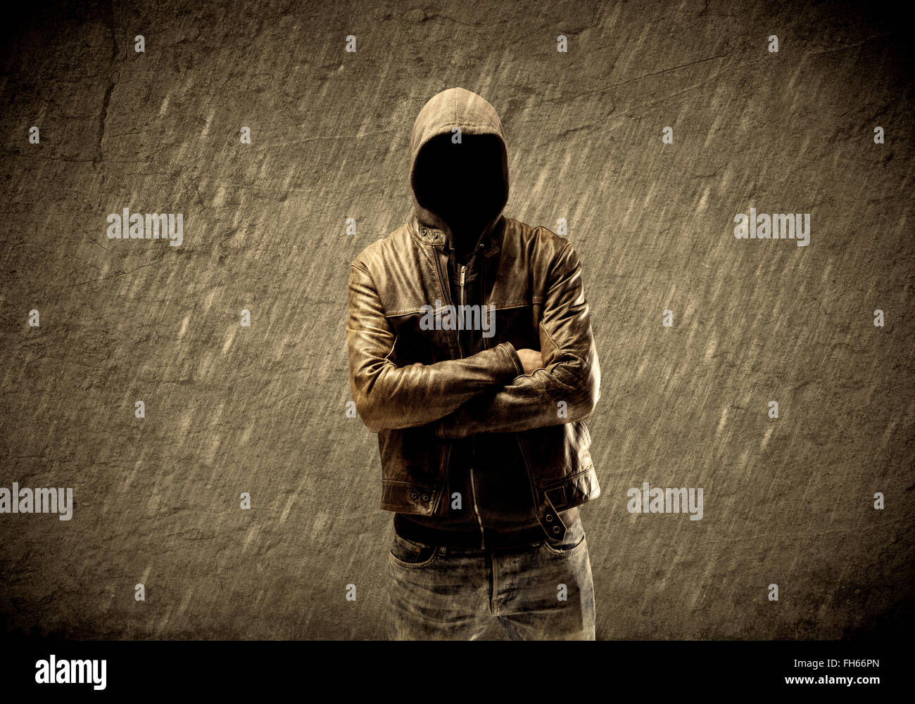 Unknown unidentifiable urban hooligan Stock Photo - Alamy