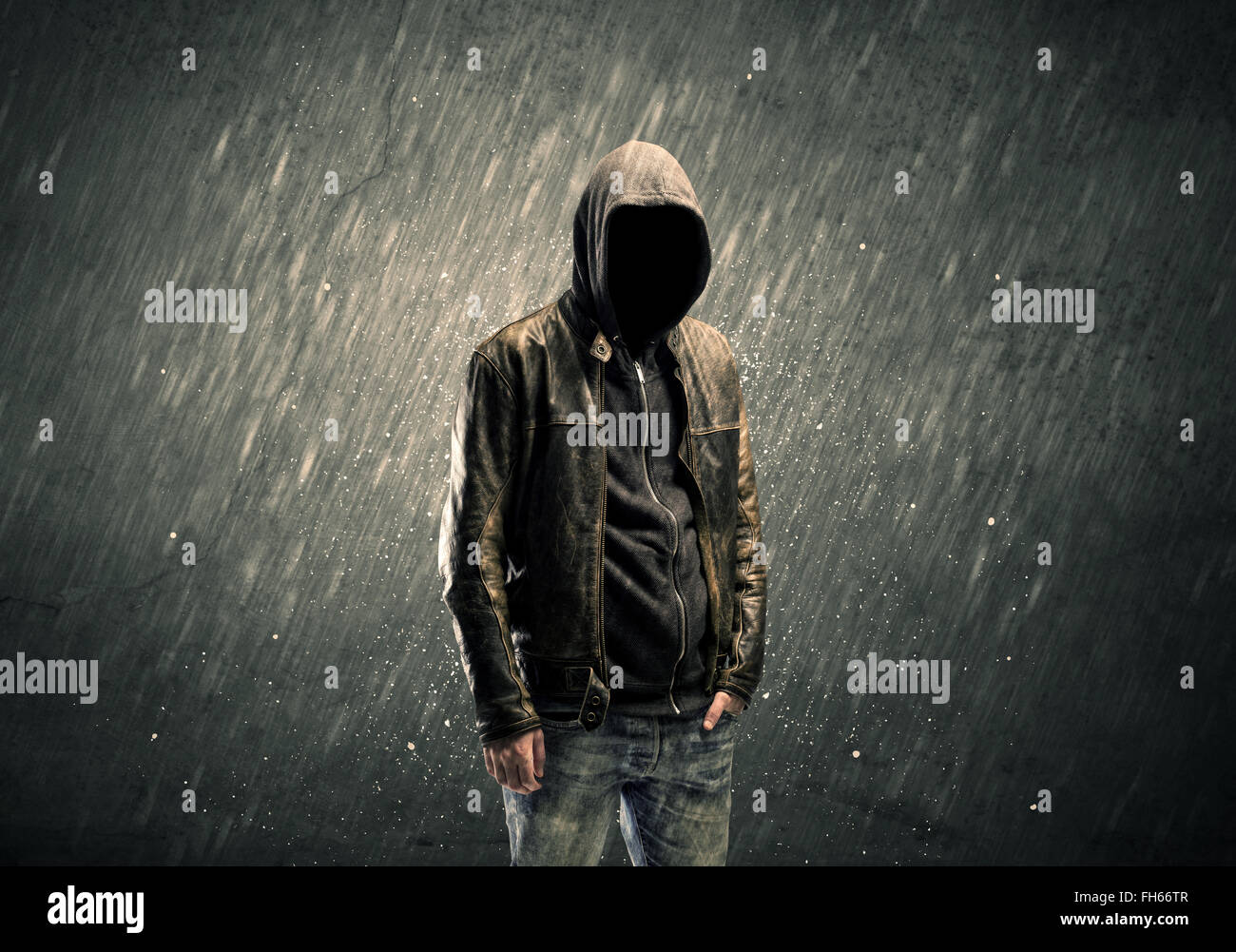 Faceless guy standing in hoodie hi-res stock photography and images - Alamy