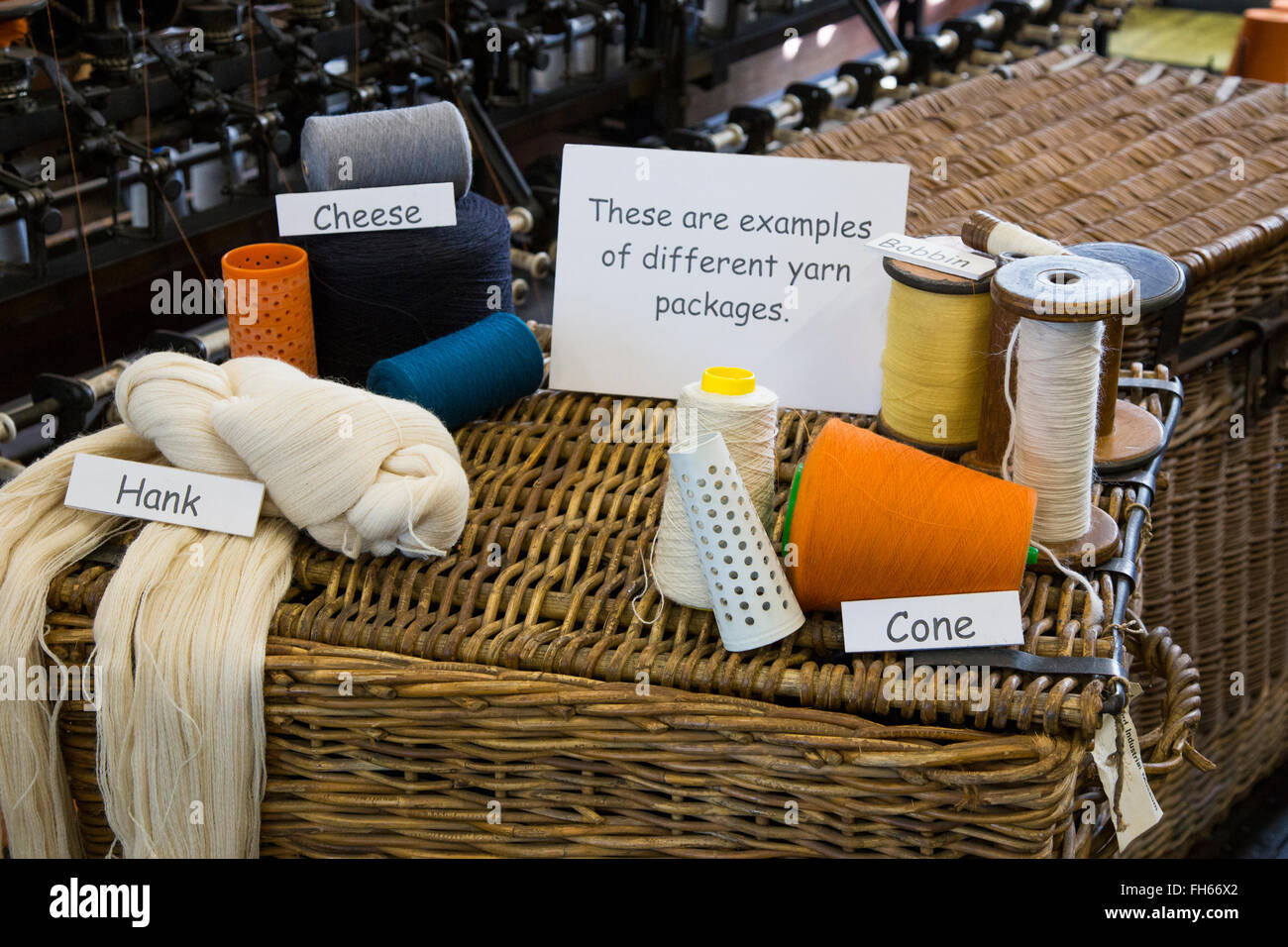 Textile mill display at Bradford Industrial Museum, West Yorkshire, UK ...