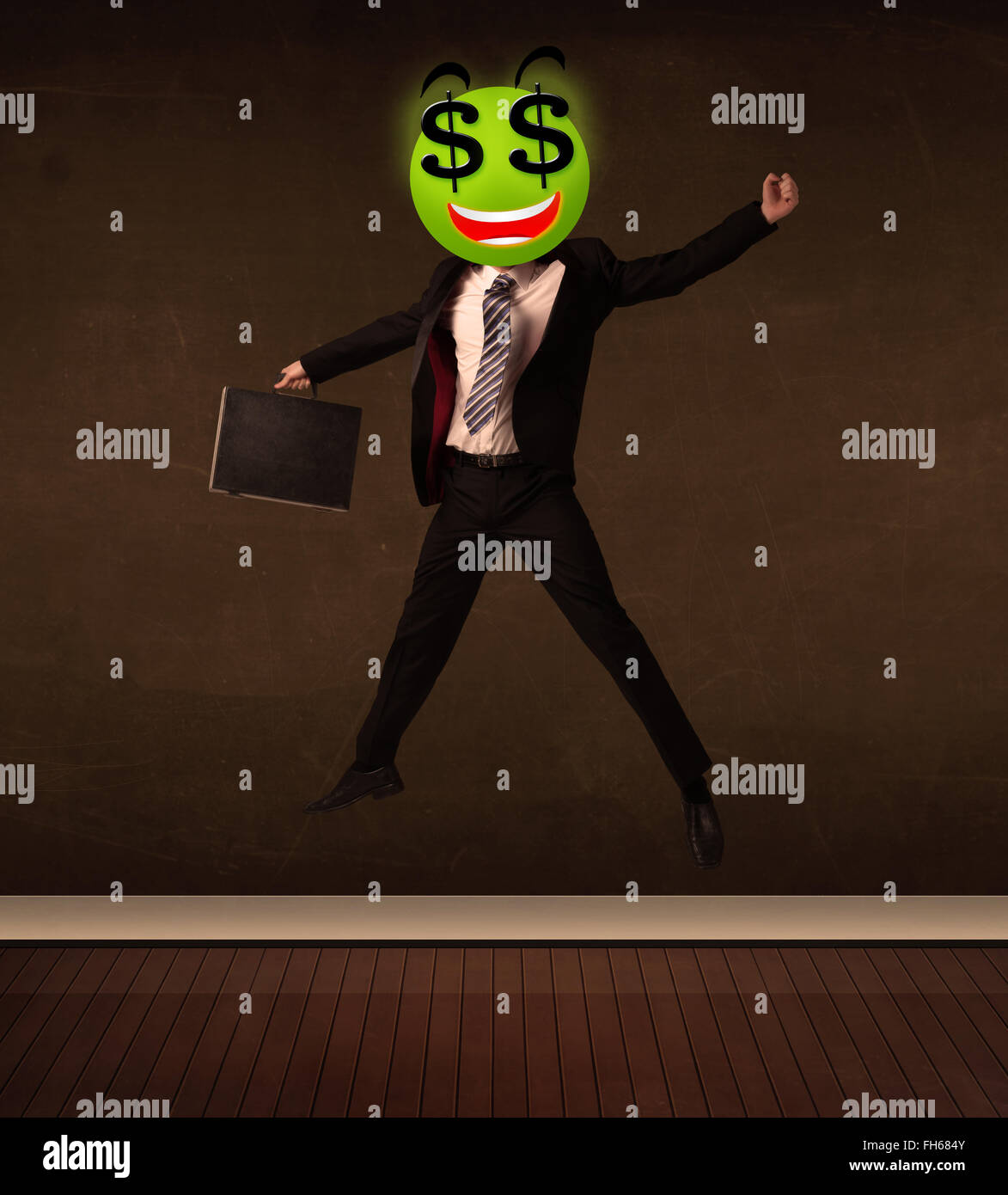 man with dollar sign smiley face Stock Photo - Alamy