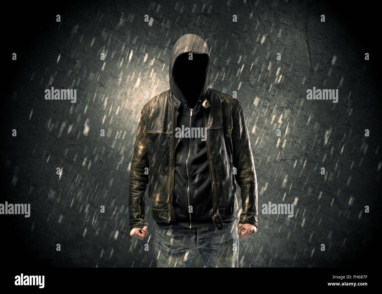 Mysterious unknown in hood danger hi-res stock photography and images ...