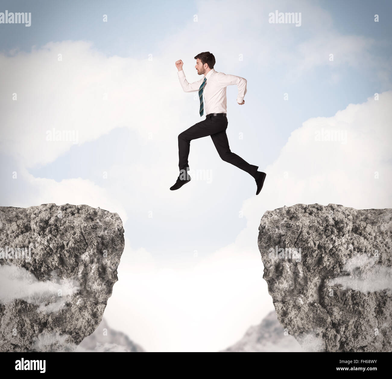 Jumping over rocks hi-res stock photography and images - Alamy