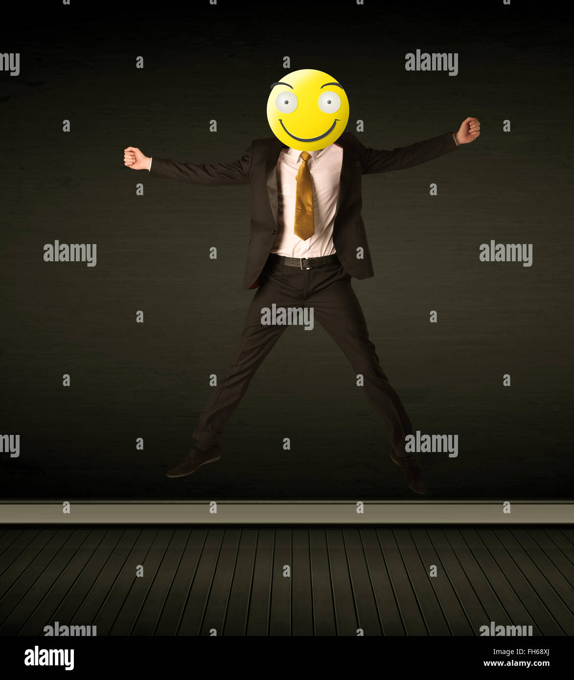 businessman with smiley face Stock Photo - Alamy