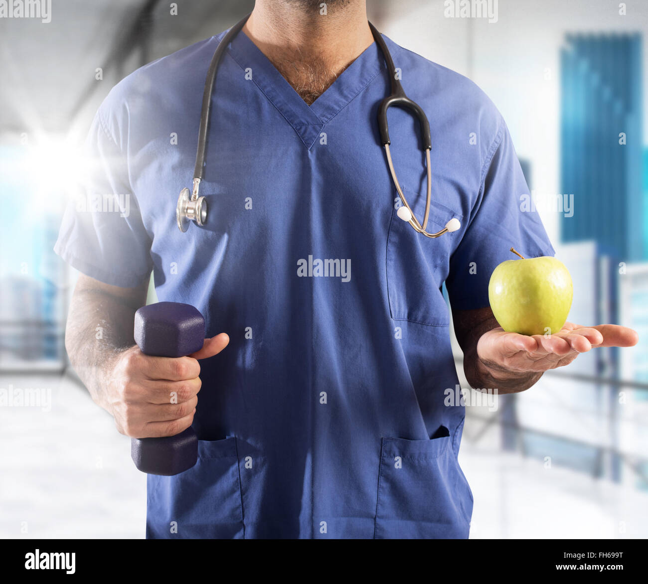 Physical activity and healthy eating Stock Photo - Alamy