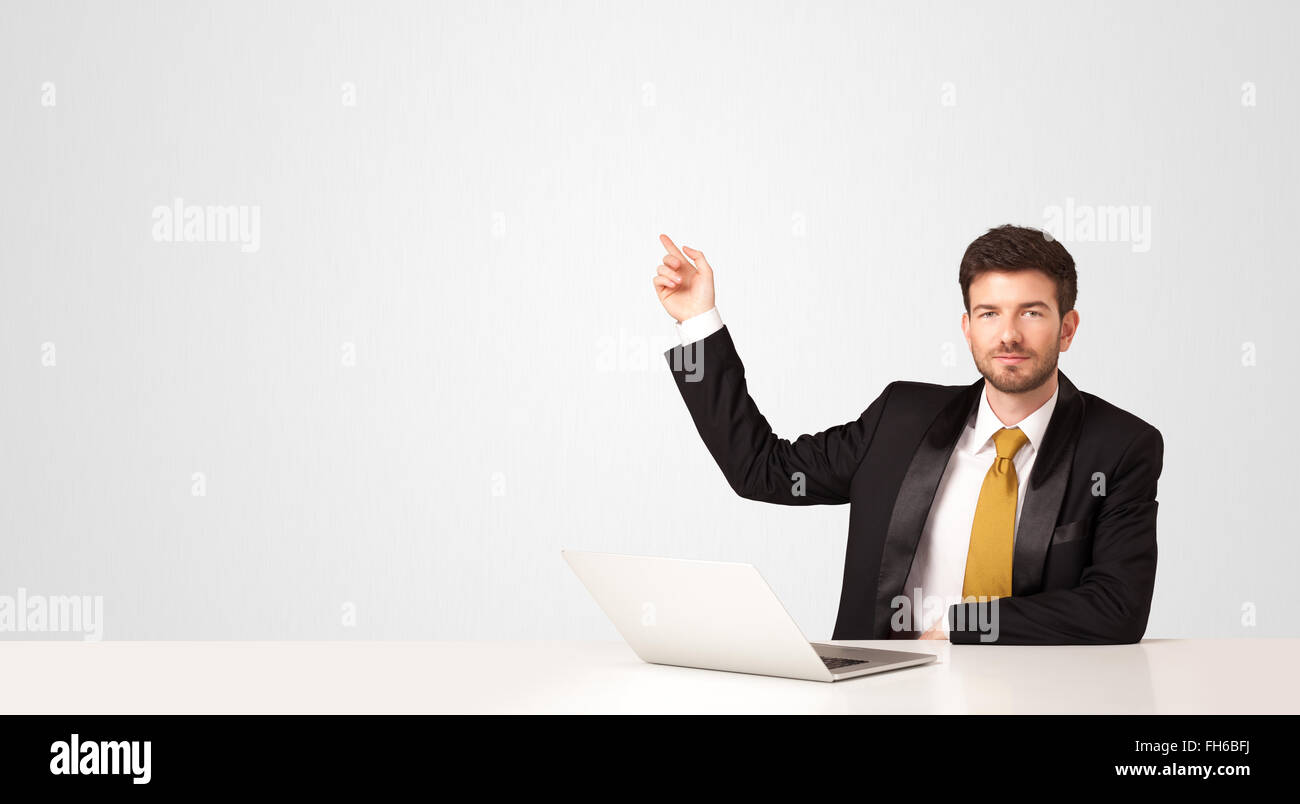 Business man with white background Stock Photo - Alamy