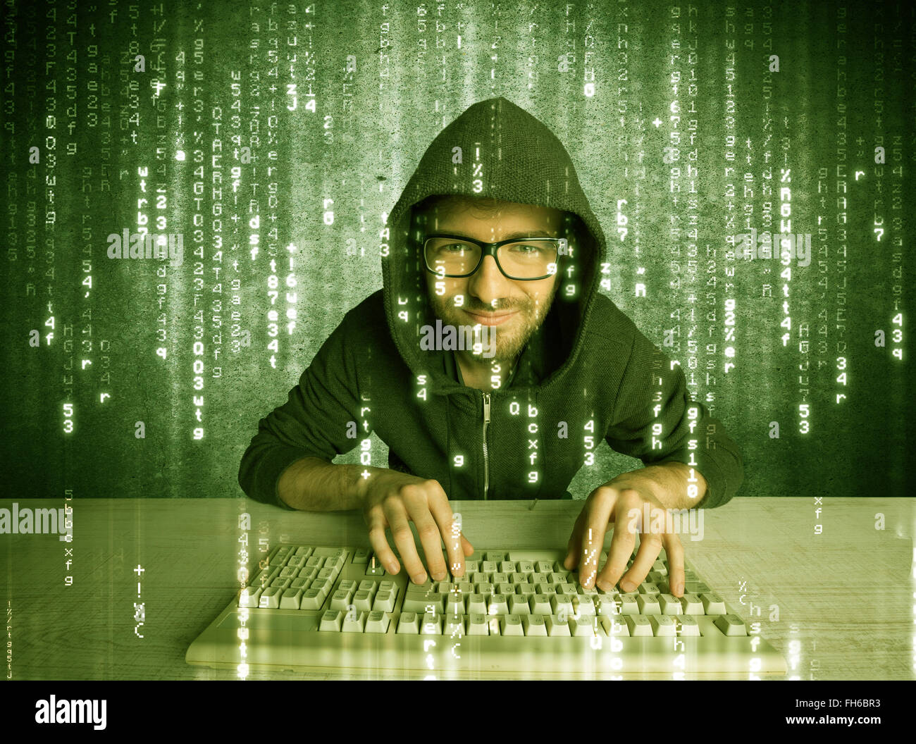 Online hacking in progress concept Stock Photo - Alamy