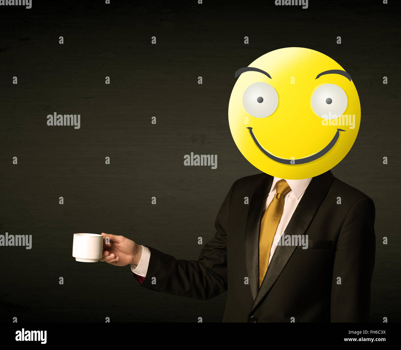 businessman with smiley face Stock Photo - Alamy