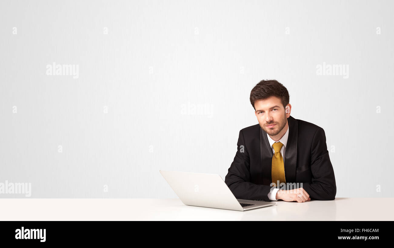 Business man with white background Stock Photo - Alamy