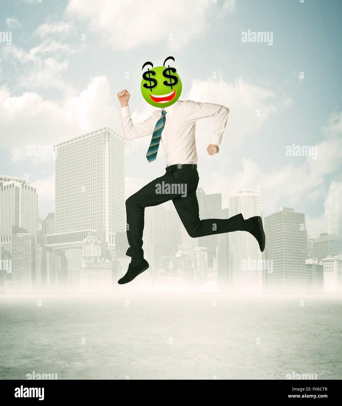 man with dollar sign smiley face Stock Photo - Alamy