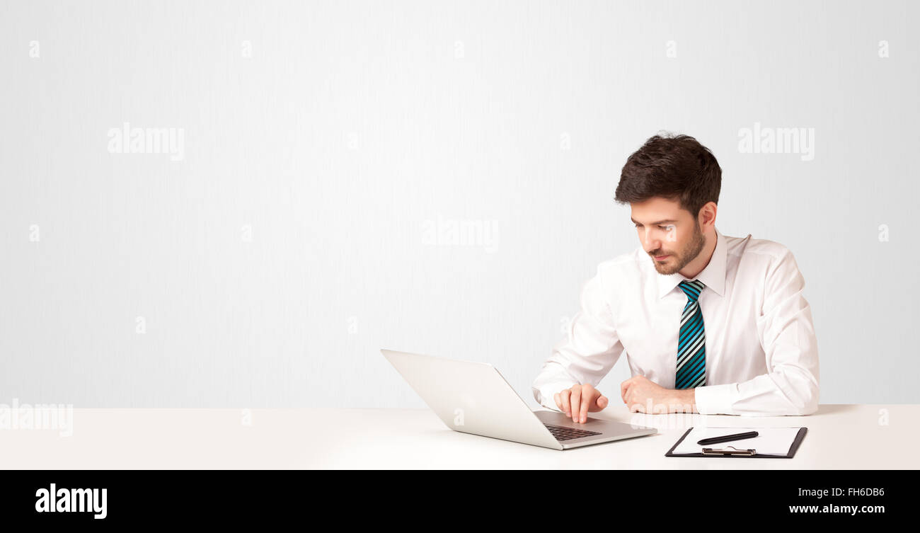 Business man with white background Stock Photo - Alamy